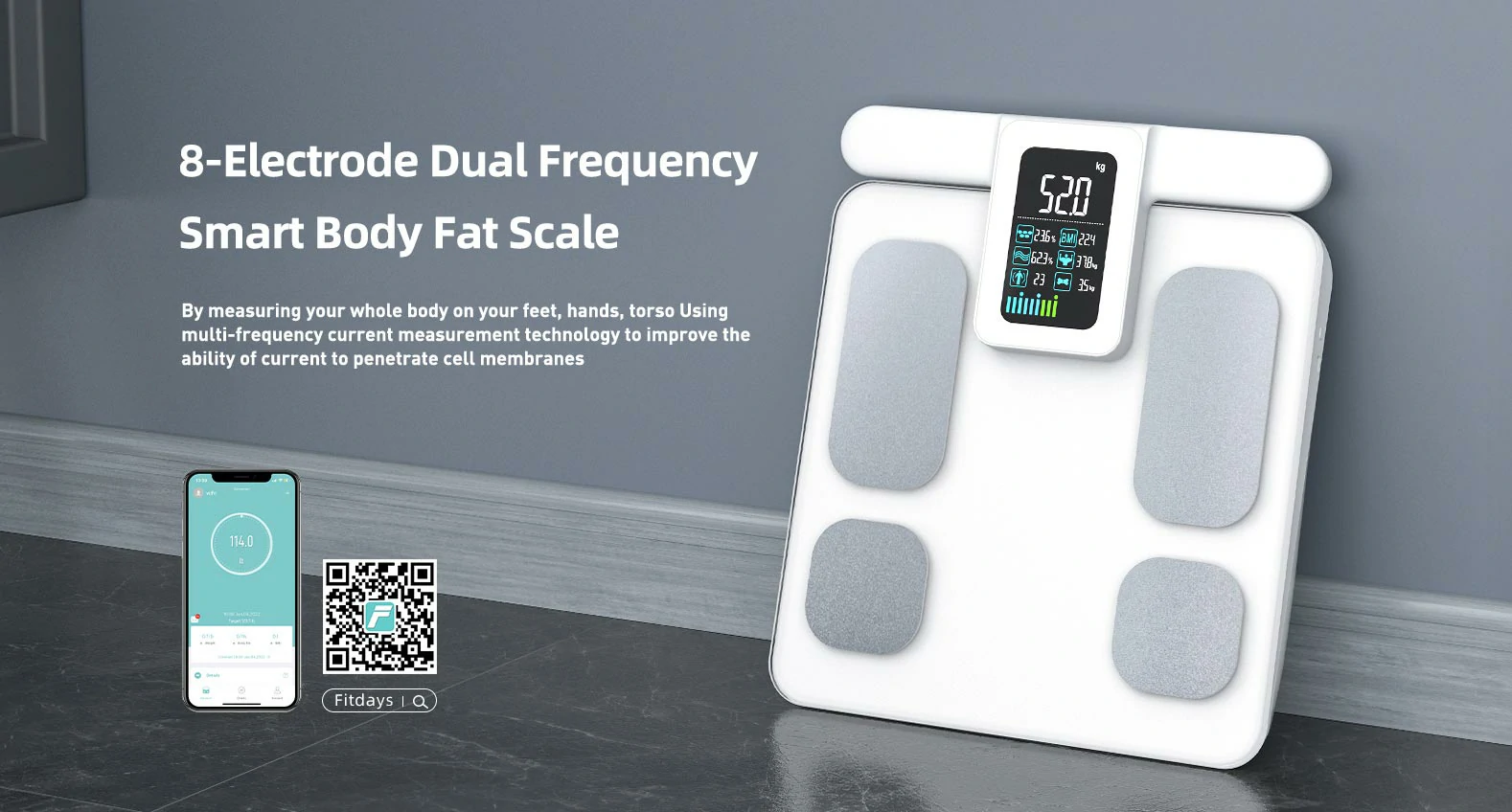 Welland 8 Electrode Scale: Revolutionizing Smart Body Composition ...